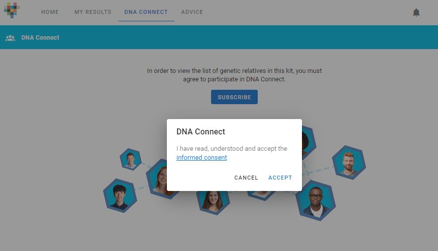 How do I agree to participate in DNA Connect?